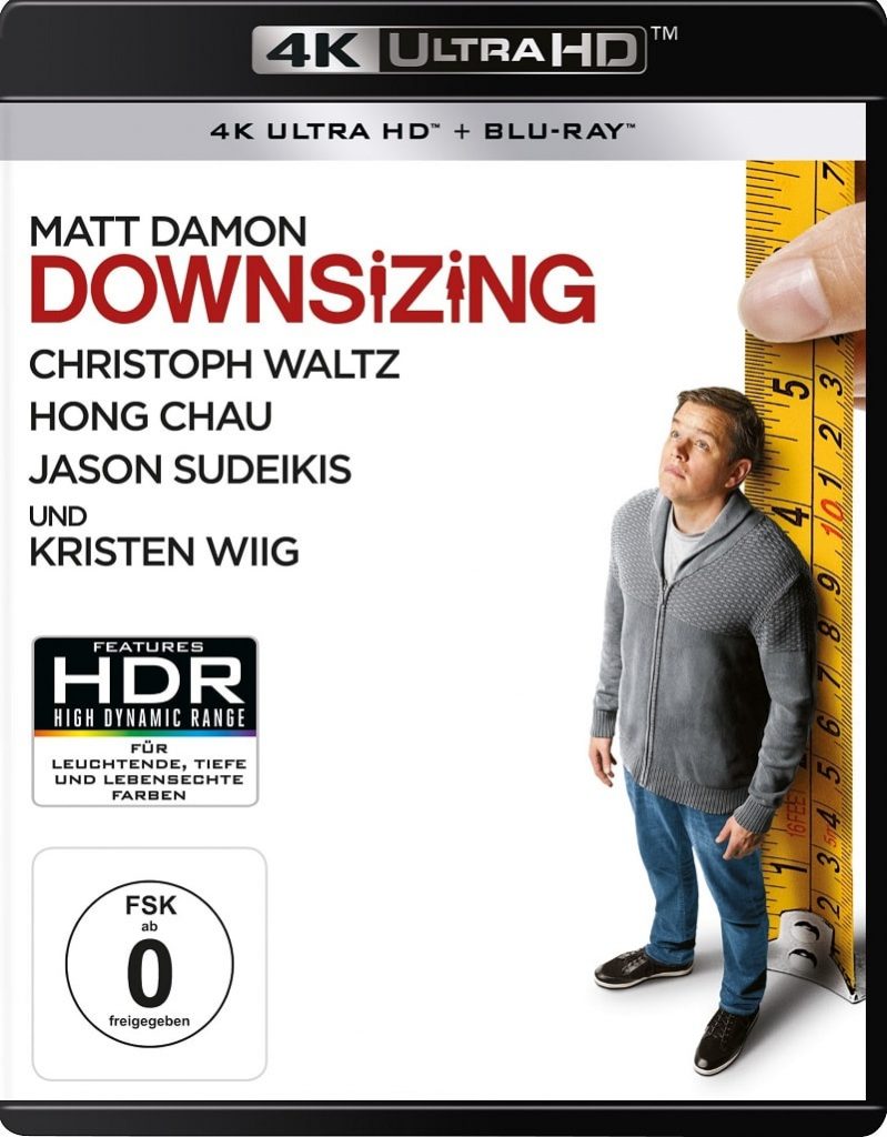 UHD Blu-ray Kritik | Downsizing (4K Review, Rezension, Matt Damon)